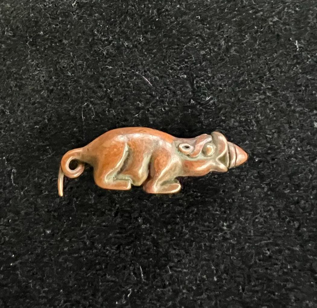 Jewel Spitting Mongoose Charm | Metal | Approx 1 1/2 inches Long | Tib ...