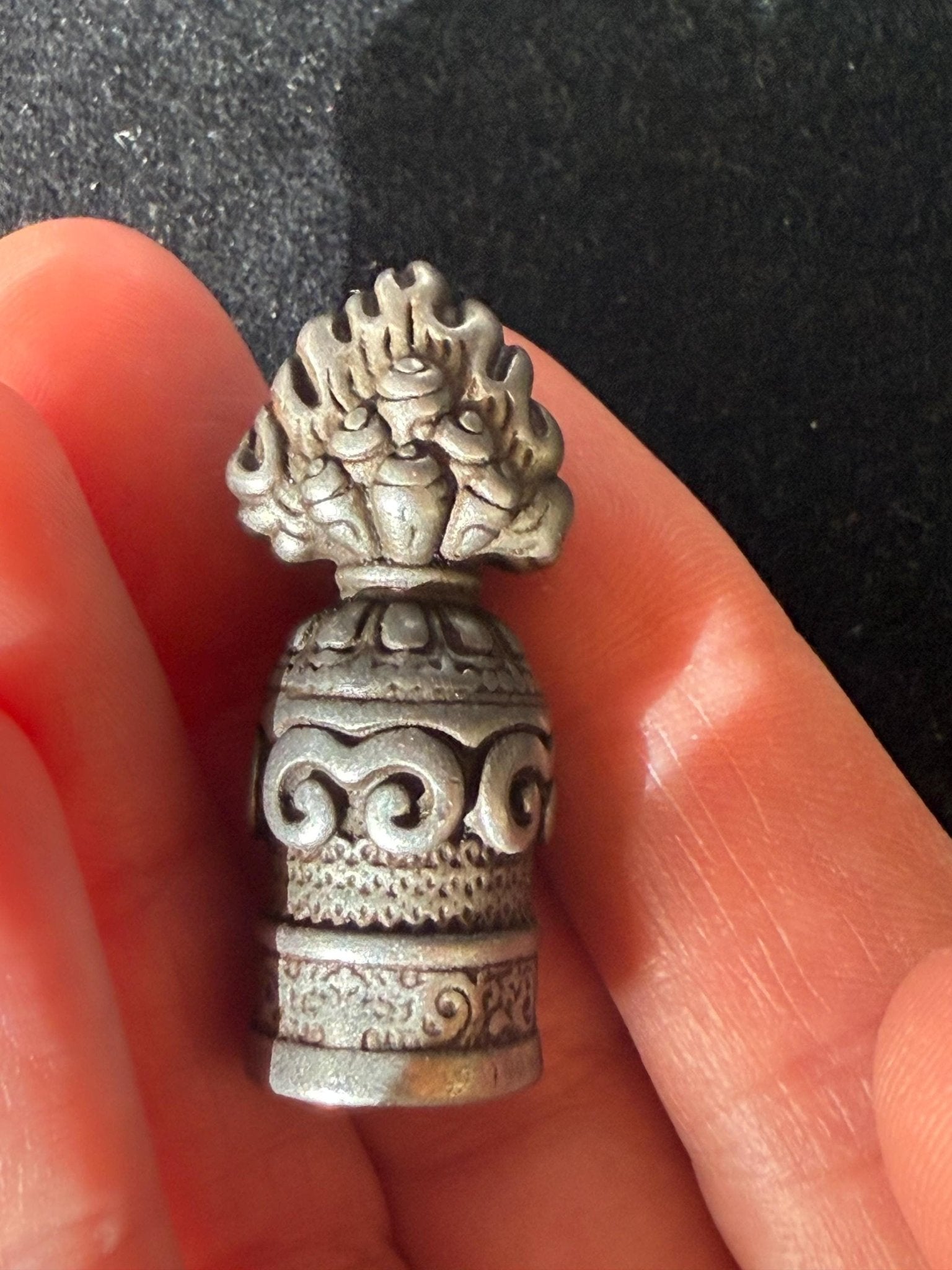 Tibetan Vajra Seal | Metal | Approx 1.5 inches Long by .5 inches Wide ...