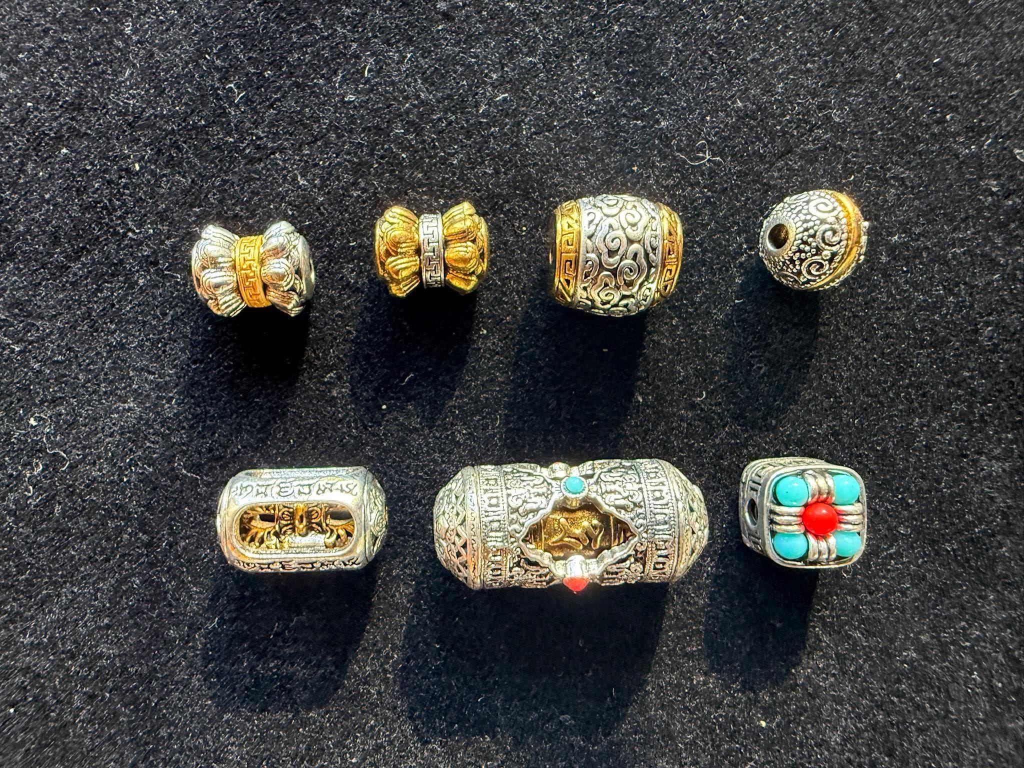 Tibetan Spacer Bead | Metal | Assorted Designs – The Incense Stick